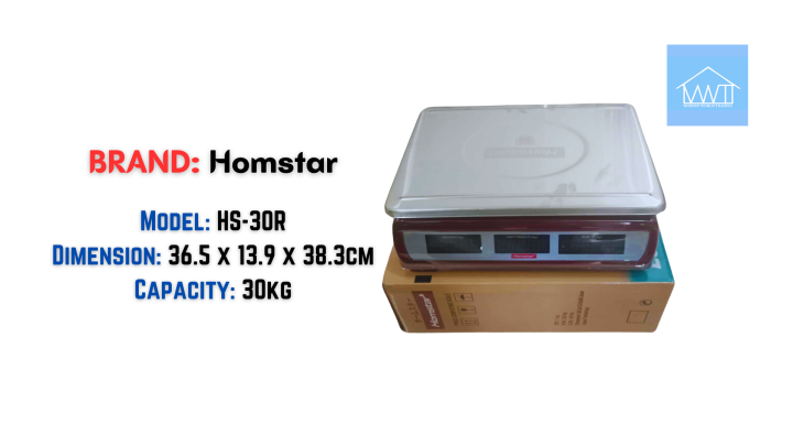 Homstar HS-30R / HE-30S Price Computing Scale (30kg) | Lazada PH