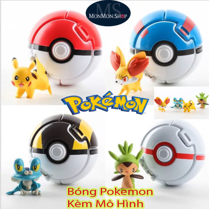 Mô hình Quả Cầu Pokemon Go Anime, Đồ chơi quả Bóng tự động ném thú ...