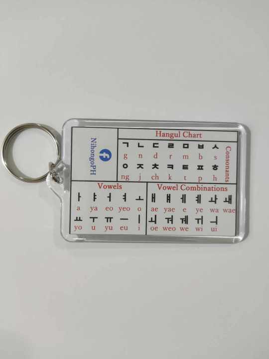 Korean Hangul Keychain | Lazada PH