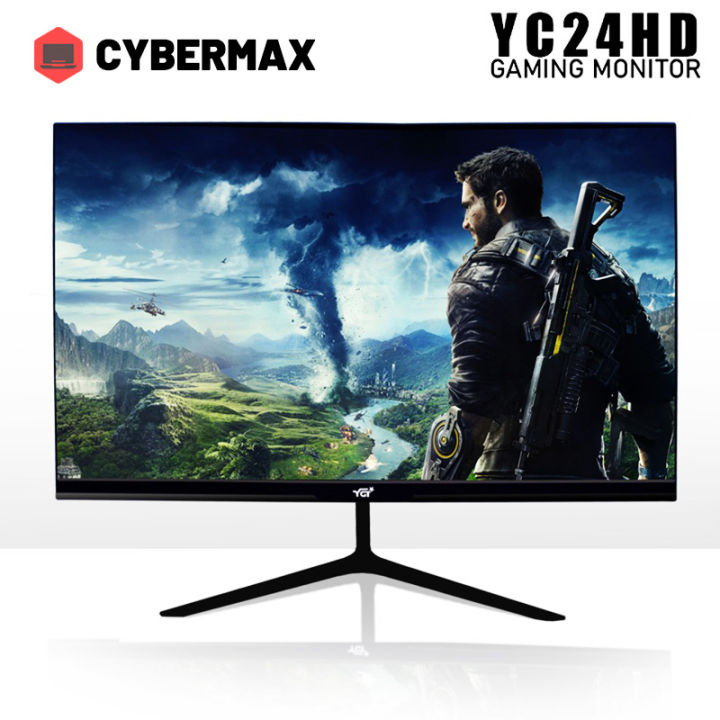 YGT 24 Inch Pc Gaming Monitor 75Hz 1080 FHD Frameless Flat LED Desktop ...