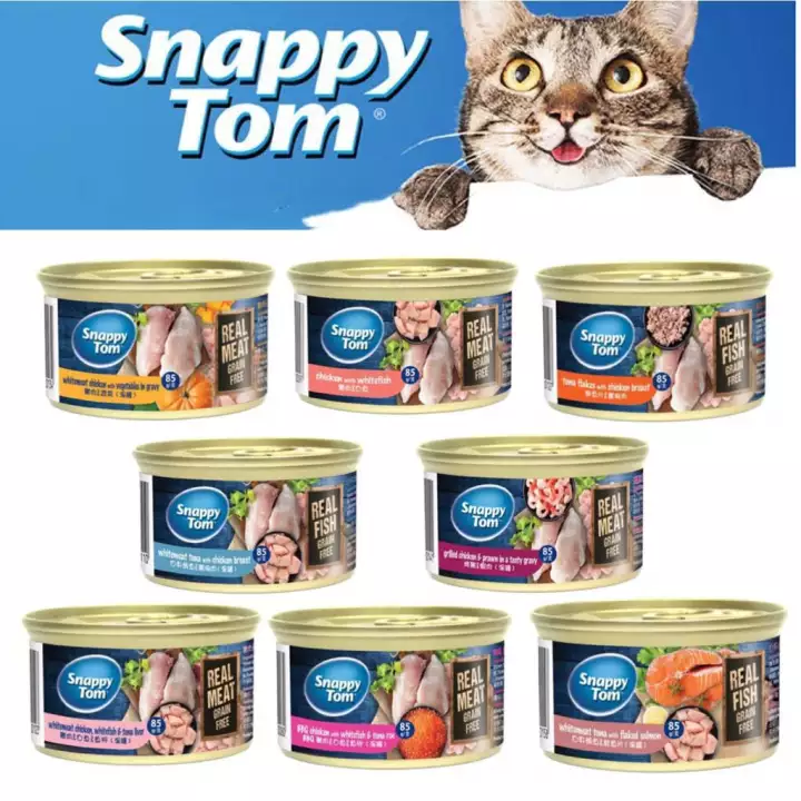 Snappy Tom Cat Canned Wet Food / Makanan Kucing 85g | Lazada