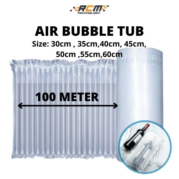 Air Bubble Tube 100 Meter Inflatable Air Bubble Wrap Air Column Bags ...
