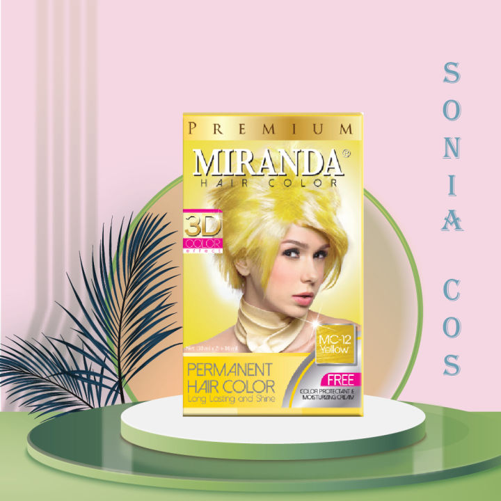 Share: Miranda Hair Color MC-12 Yellow | Lazada Indonesia