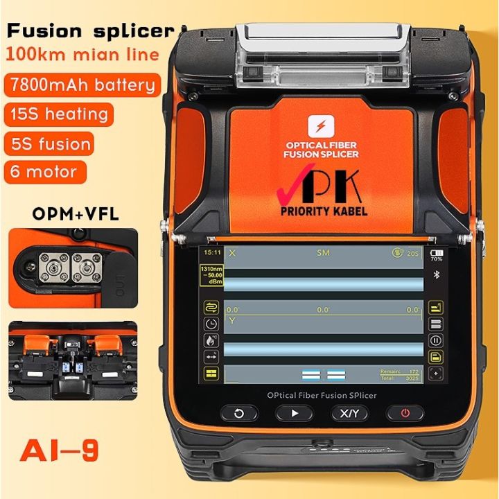 Fusion Splicer Signal Fire Ai9 Fiber Optic 6 Motors / Signal Fire ai 9 AI-9 Original PREMIUM ...