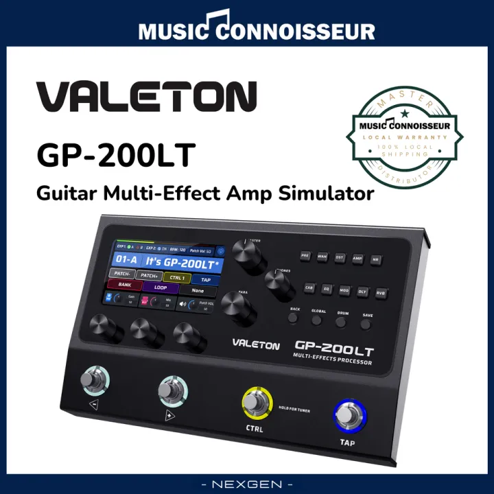 Valeton GP-200LT Guitar Multi-Effect Amp Simulator (Black) | Lazada