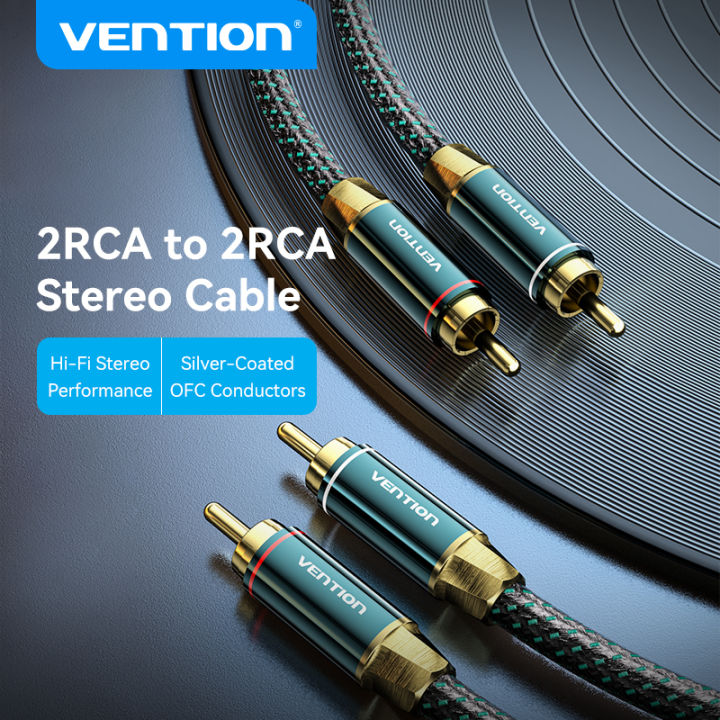 Vention RCA to RCA Male to Male Cable Stereo Audio Cable Nylon RCA ...