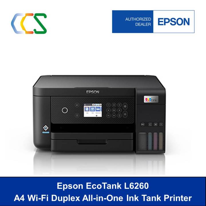 Epson EcoTank L6260 A4 Wi-Fi Duplex All-in-One Ink Tank Printer L 6260 ...