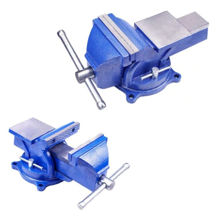 Heavy duty Bench Vise swivel base with anvil table clamp3‘’/ 4”/5”/6”/8 ...