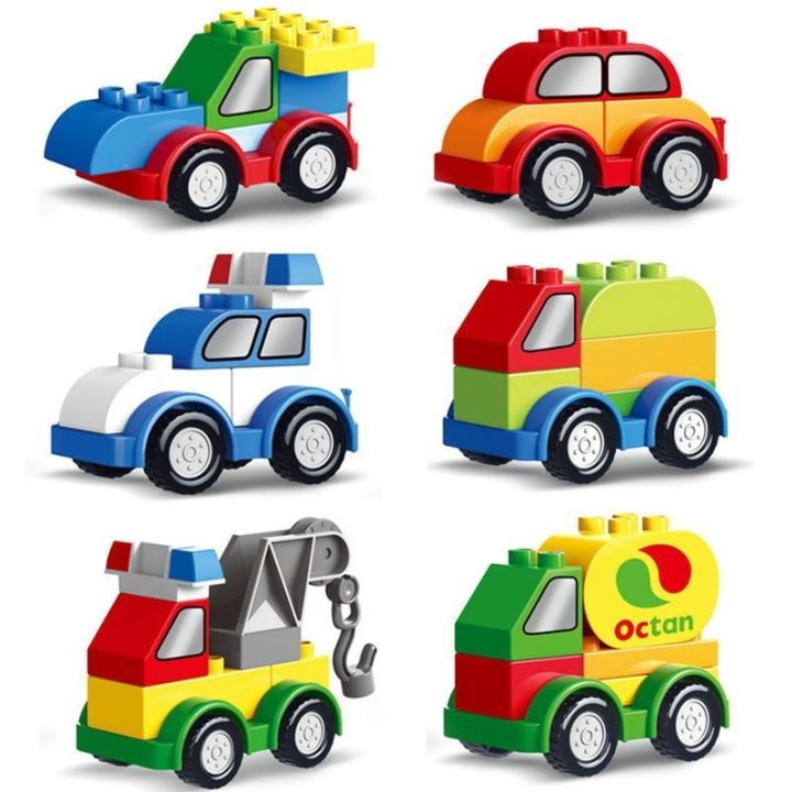 {Building block kingdom}Diy Crane Police Building Blocks Lego Duplo ...