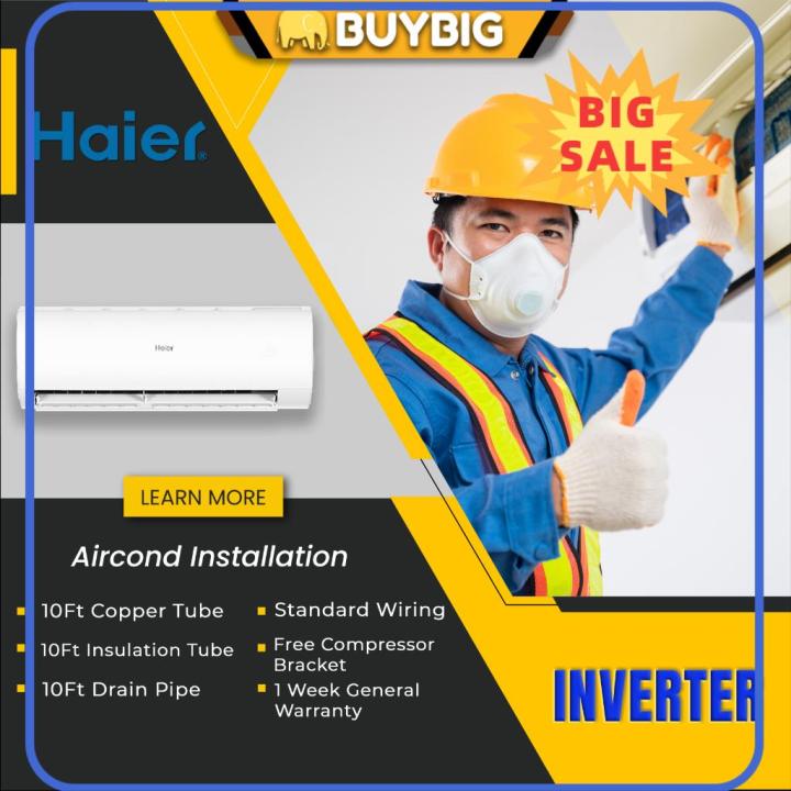 ⭐ [100% ORIGINAL] ⭐ ️Haier Inverter 1.0HP2.5HP R32 Air Conditioner PWP ...