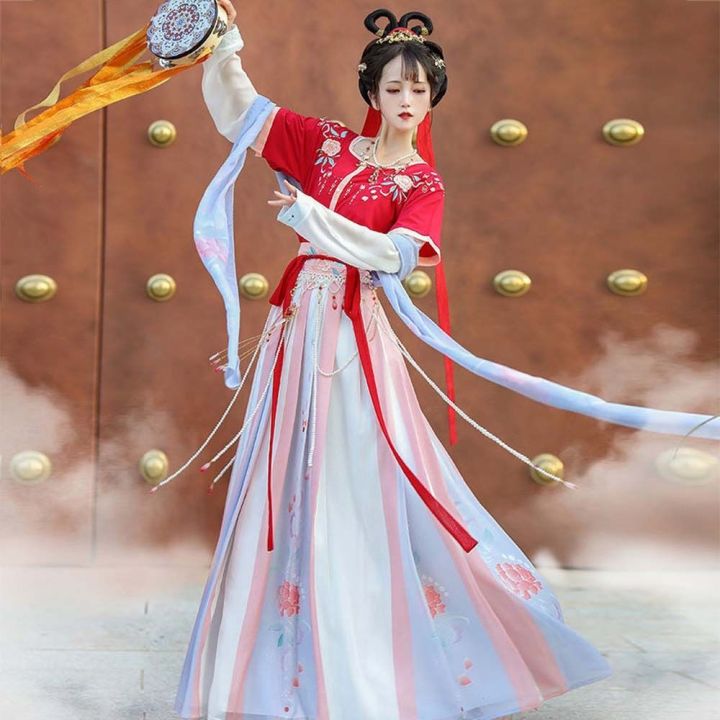 ANNIE HEADDRESS Folk Dance Chinese Ancient Hanfu Clothes Tang Dynasty ...