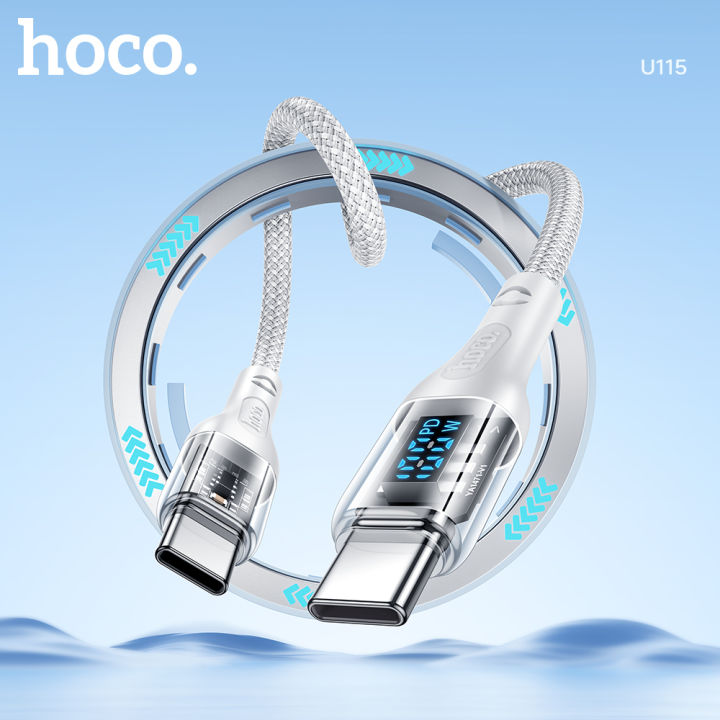 HOCO 100% Original U115 Transparent Discovery USB C To Type C Cord 20V ...