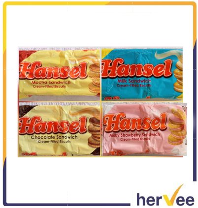 Hansel Sandwich Cream-Filled Biscuit Choco /Mocha/Milk/Milky Strawberry ...