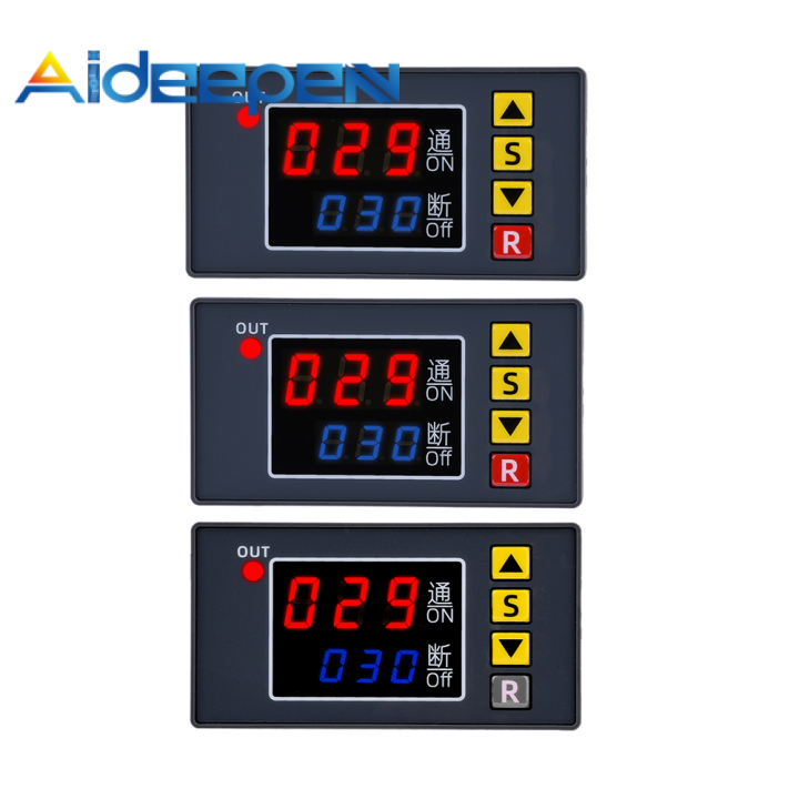 Aideepen Timer Relay Ac 110v 220v 12v Time Delay Switch 10a Timer