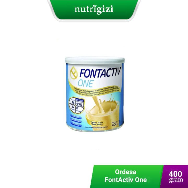 Nutrigizi | Ordesa Fontactiv One Powder Kaleng 400 gram Rasa Vanila ...