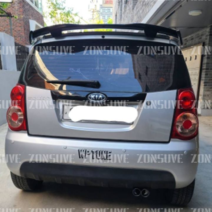 Use For 2008-2011 Kia Picanto Spoiler ABS Plastic Carbon Fiber Look ...