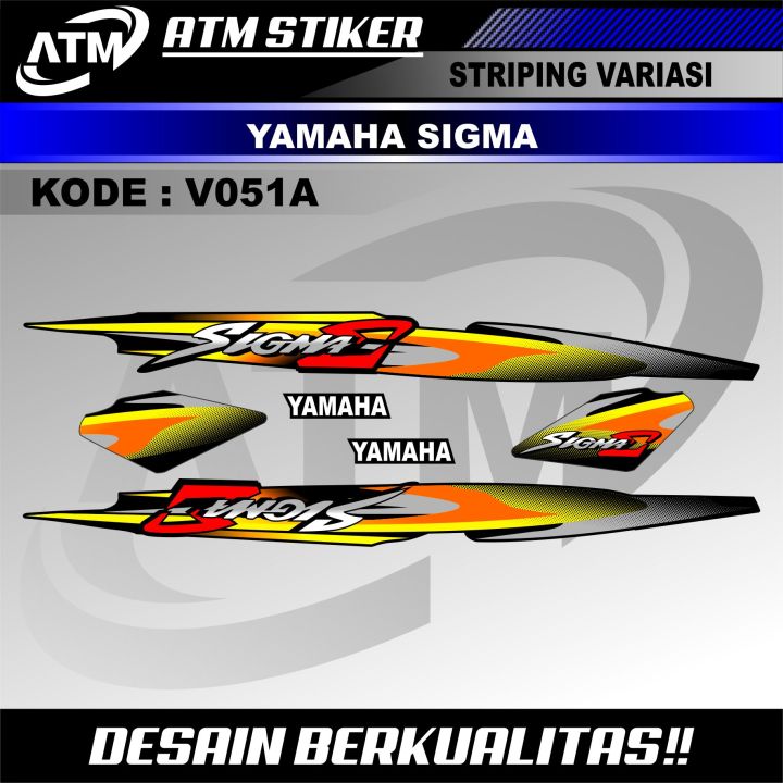 Stiker striping yamaha sigma variasi | Lazada Indonesia