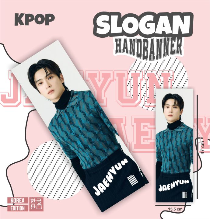 READY Hand BannerNCT Member Jaehyun Taeyong Mark Haechan Kpop Slogan ...