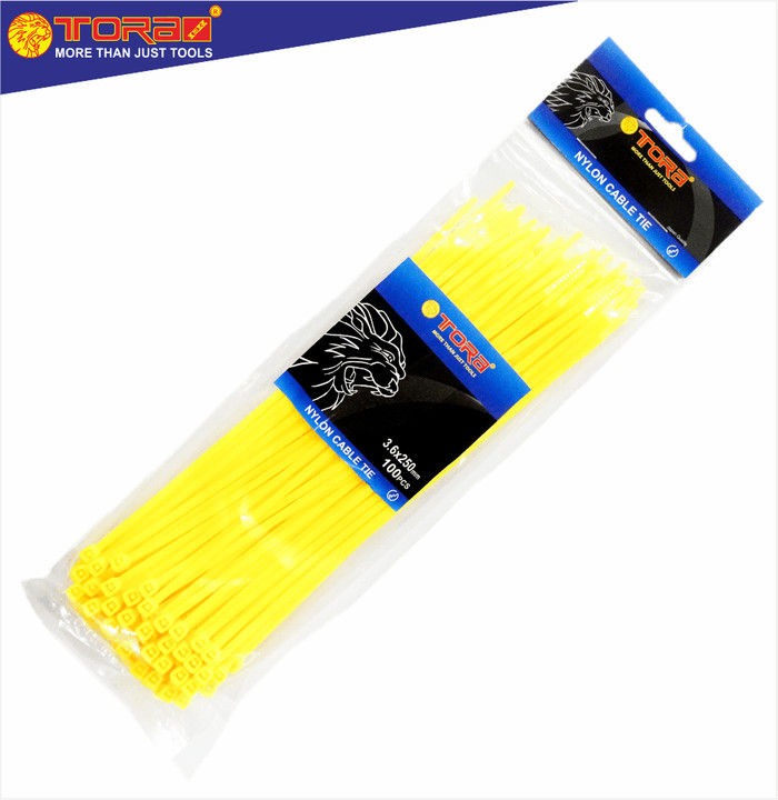 TORA Kabel Tis Nylon 3.6 x 250 mm - Tali Ikat Warna Kuning 100 Pcs ...