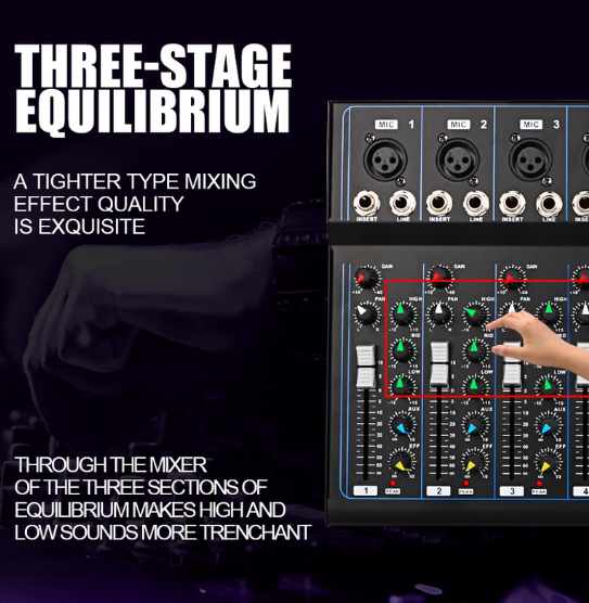 ZON Yamaha audio mixer 7 channel original with bluetooth usb for dj ...