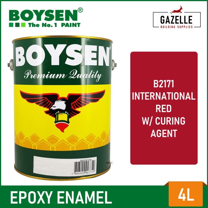 Boysen Epoxy Enamel International Red B2171 - 4L w/ Curing Agent ...