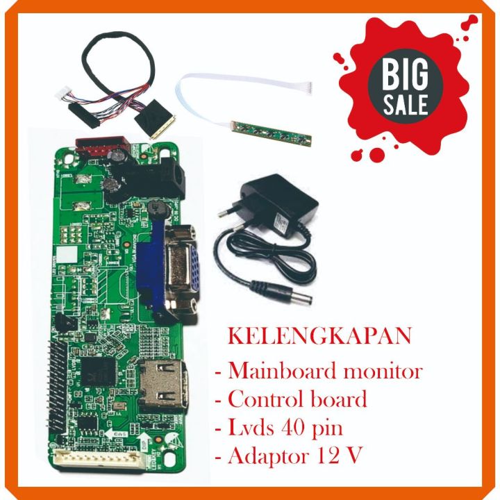 Paket Mainboard Universal Monitor Vga Hdmi Panel LCD LED | Lazada Indonesia