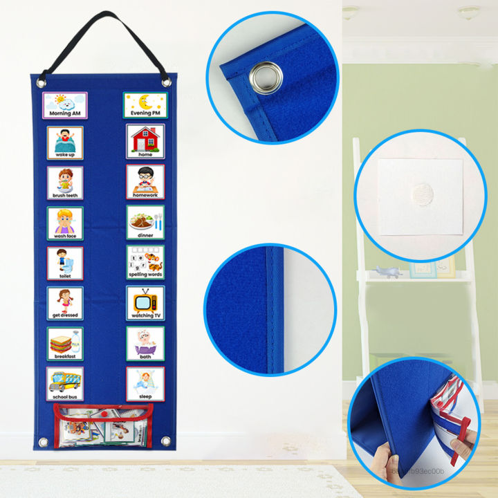 Visual Schedule for Kids Reusable Standing Routine Daily Calendar for ...