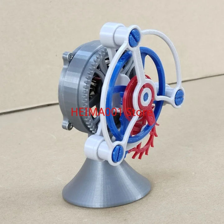 Tourbillon Gear Tranission Mechanical Model Clockwork Power Device 3D ...