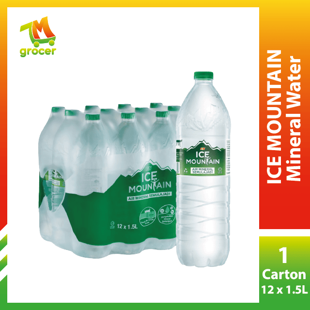 ICE MOUNTAIN Mineral Water 1 Carton (12 x 1.5L) | Lazada
