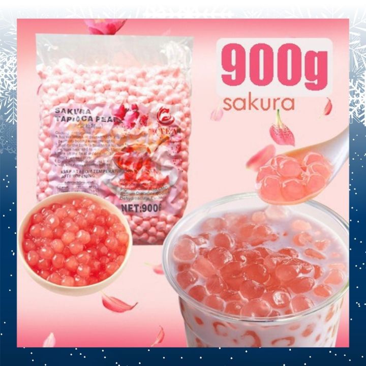 Pink Tapioca Pearls SAKURA 900g Boba Pearls CTEA Sinkers Milktea ...