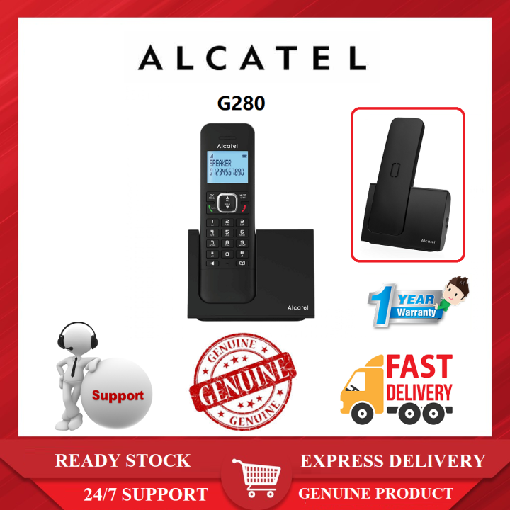 [Malaysia Ready Stock] ALCATEL Digital Cordless DECT Phone Telephone ...