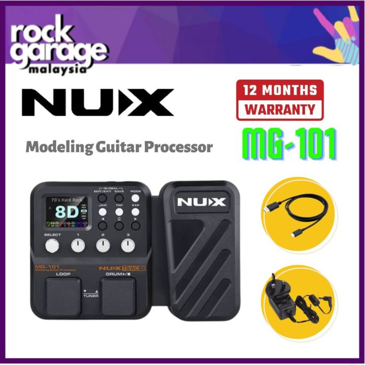 Nux MG-101 Modeling Guitar Processor ( MG101 MG 101 ) Replace Nux MG100 MG-100 | Lazada