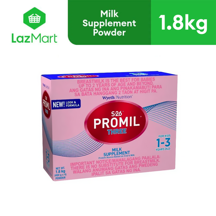 Wyeth® S-26® PROMIL® THREE Milk Supplement for Kids 1-3 Years Old Bag ...