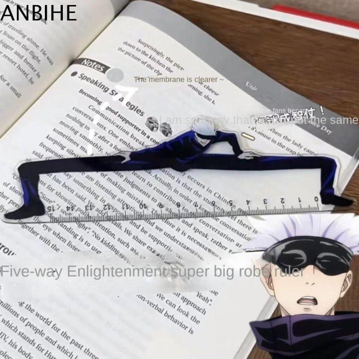 ANBIHE Animation Peripheral Gojo Transparent Ruler Cute 15cm Jujutsu ...