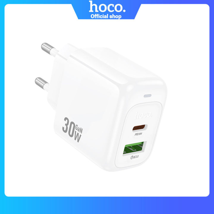 Hoco CS55A Original 100% GAN PD 30W,QC3.0 Fast Charging Charger Set ...