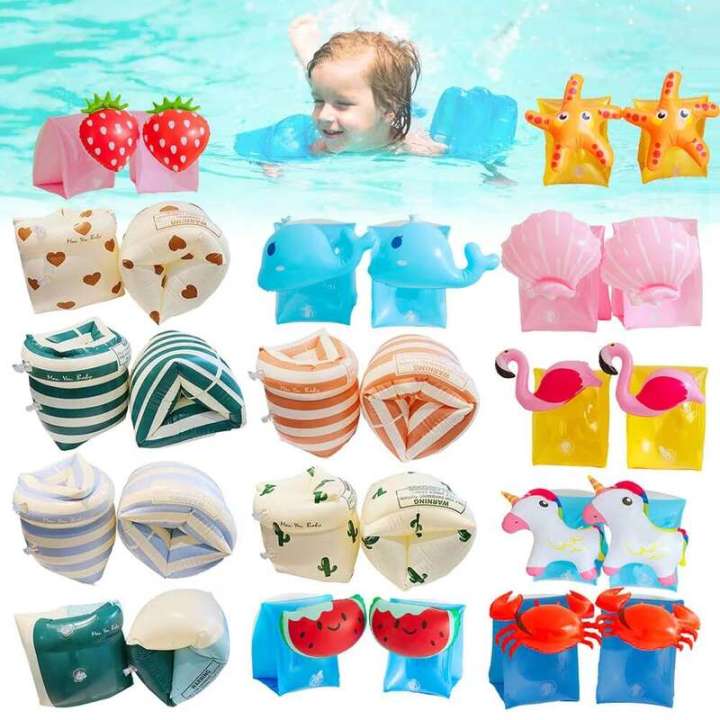 1Pair Sleeve Floats Double Air Bag Iatable Pool Arm Floaters PVC ...