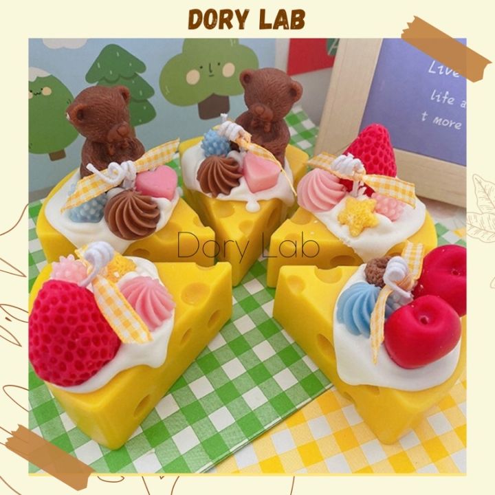 Nến Thơm Handmade Không Khói Hình Phô Mai, Phụ Kiện Chụp Ảnh - Dory Lab ...