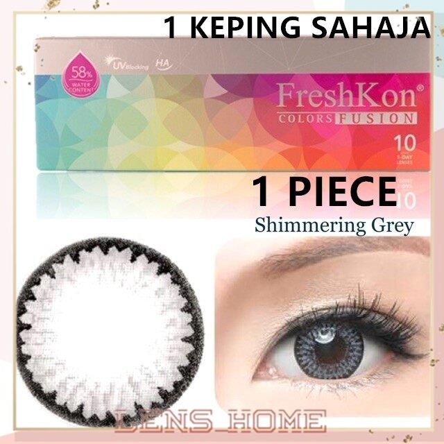 1pc Freshkon Fusion Daily Color Shimmering Grey Contact Lens Loose ...