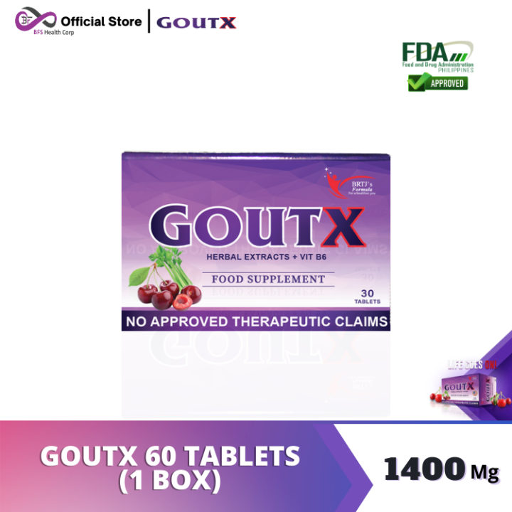 GOUTX Food Supplement 60 Tablets (1 box) | Lazada PH
