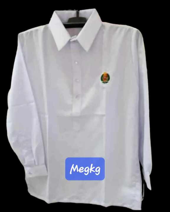 Long Sleeves Polo Barong Embroidered Sosia Logo Security Guard Uniform ...