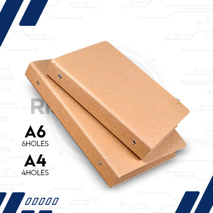 Risefully Loose Leaf Kraft Shell A6 & A4 Size for DIY Scrapbooking ...