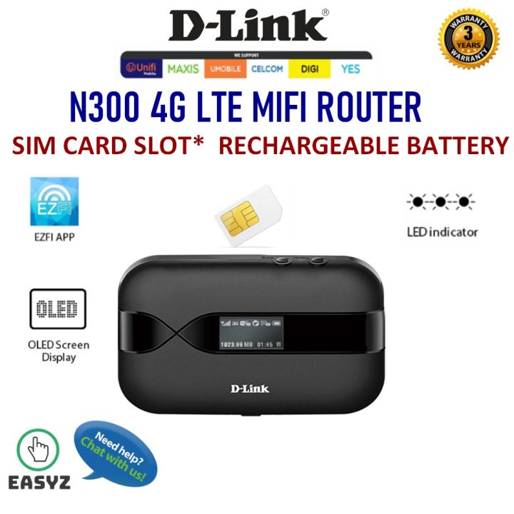 D-LINK DWR-932 4G LTE Wireless Hotspot WiFi Portable Mobile MiFi Modem ...