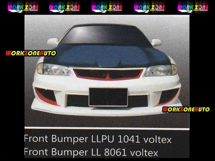 LLPU1041 Proton Wira Satria PU Front Bumper with Grille (Voltex V2 ...