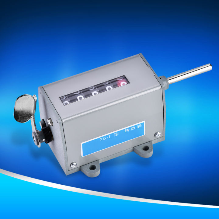 75-I 5 Digits Display Mechanical Resettable Rotatory Turn Counter 75-i ...
