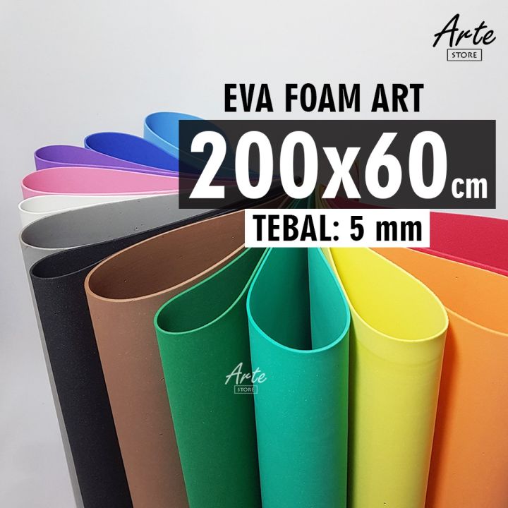 Media kreatifitas EVA Foam / Spon Ati Meteran tebal 5 mm | Lazada Indonesia