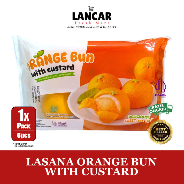 LASANA ORANGE BUN WITH CUSTARD ISI 6PCS | Lazada Indonesia