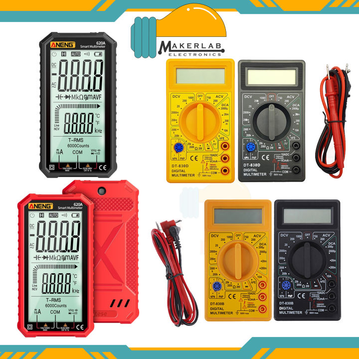 DT-830B / DT-830D Digital Multimeter LCD AC/DC 750/1000v Mini Portable ...