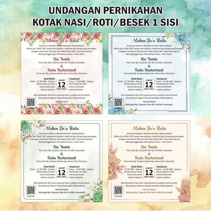 cetak undangan besek - undangan pernikahan - samir pernikahan ...