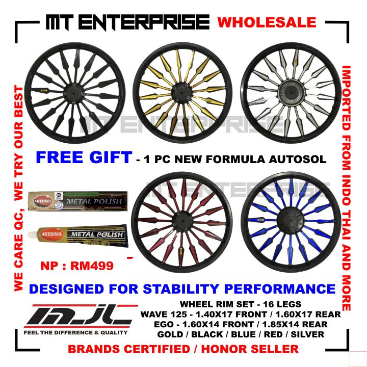 FREE 2 YAMALUBE OIL + 2 GEAR OIL - MJL Original Wheel Rim 16 LEGS SET ...