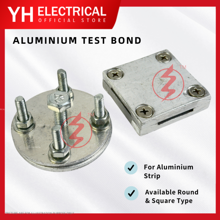 Aluminium Test Bond ( Round / Square) for 25mm x 3mm Aluminium Strip ...